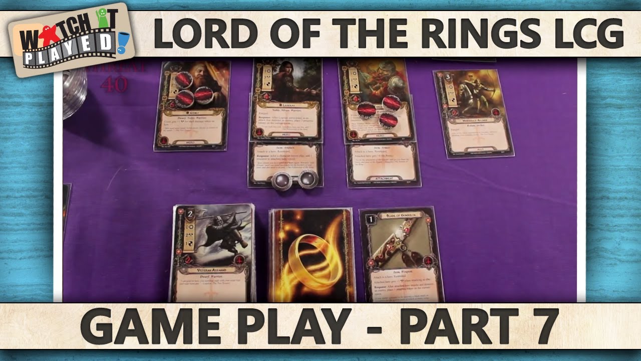 Lord Of The Rings LCG - Game Play 7 - YouTube