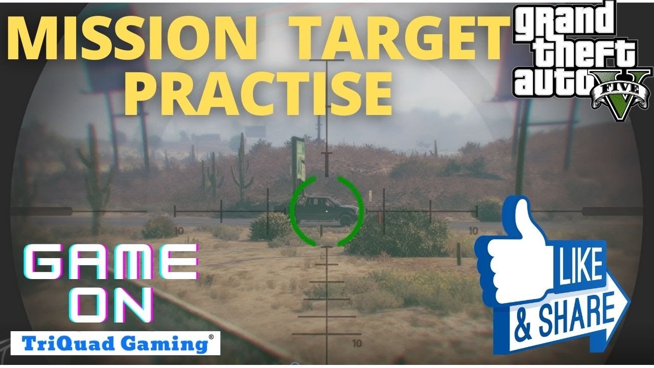 GTA 5: Mission TARGET Practise | GTA 5 Gameplay #08 | Triquad GAMING # ...