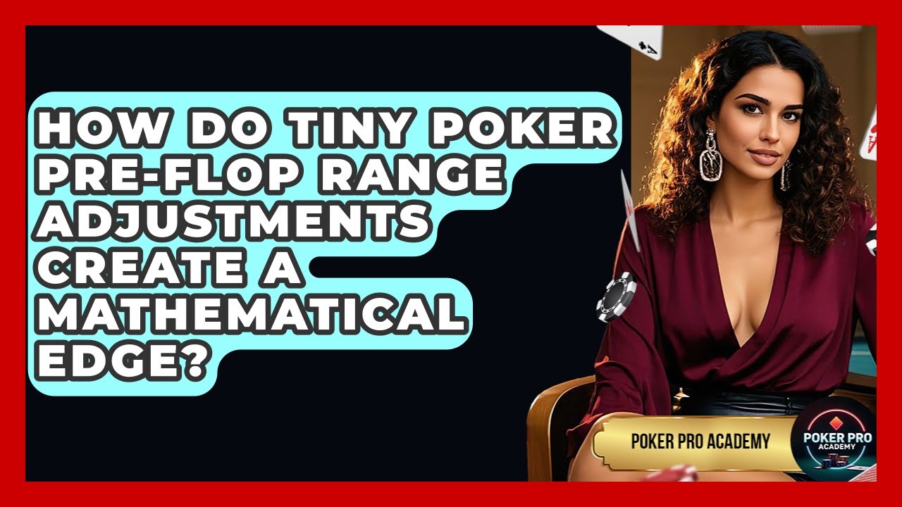 How Do Tiny Poker Pre-flop Range Adjustments Create A Mathematical Edge ...