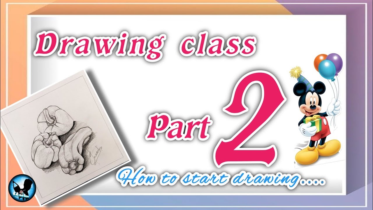 Online Drawing Class part - 2/ Drawing tutorial for beginners/ drawing ...