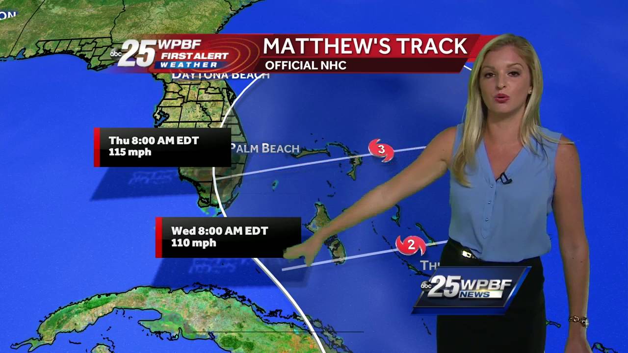 Taylor Grenda's forecast on Hurricane Matthew - YouTube