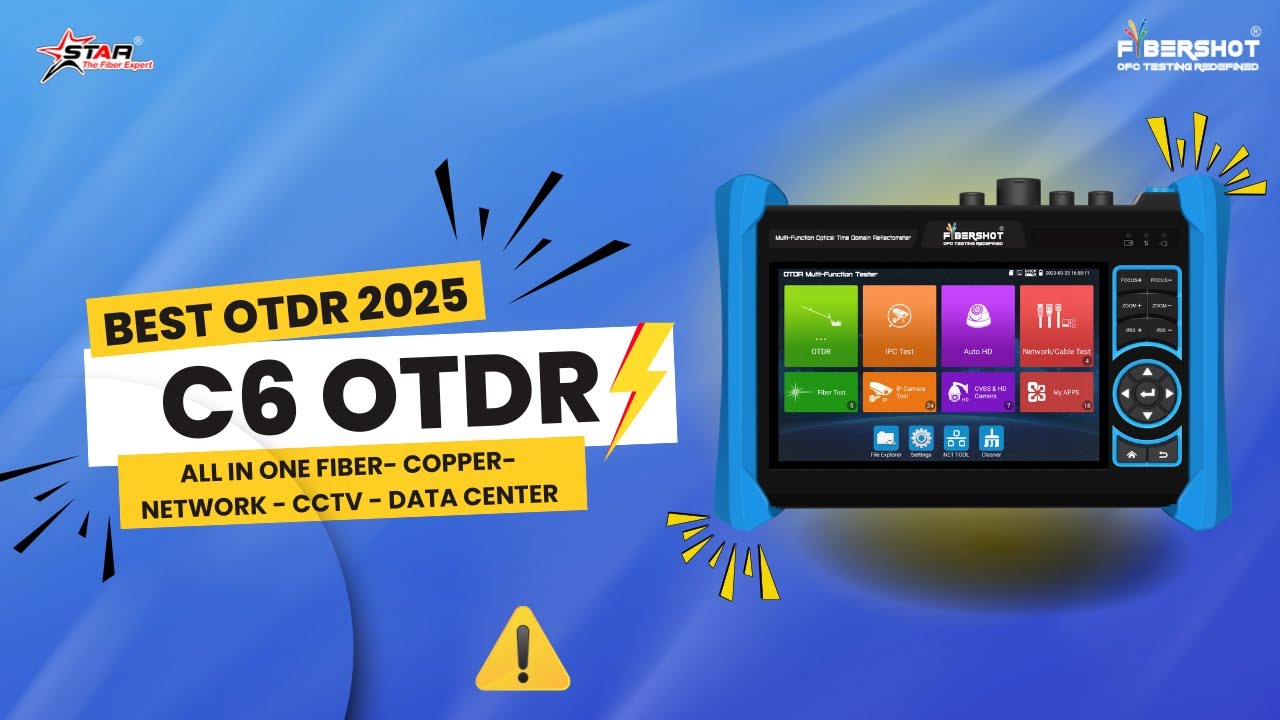 BEST OTDR 2025 | fiber optic | copper | LTDR | CCTV | Fibershot C6 OTDR ...