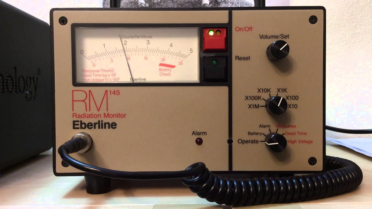 The sound of Background Gamma radiation. Eberline RM-14S - YouTube