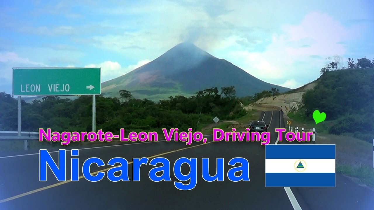 Nicaragua, Nagarote to Leon, Driving (Manejando), Ruinas de Leon Viejo ...