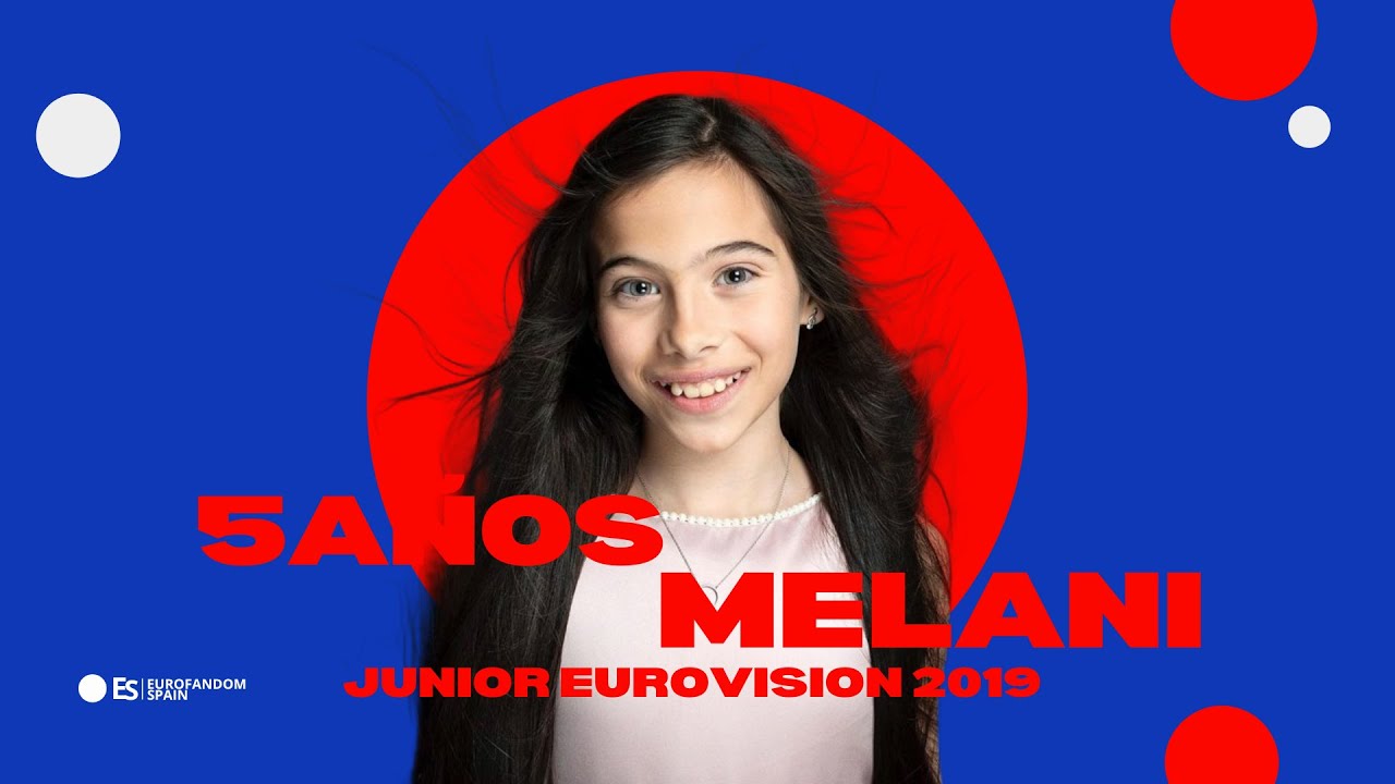 5 años de Melani ( Marte ) Junior Eurovision 2019 | Eurofandom Spain ...