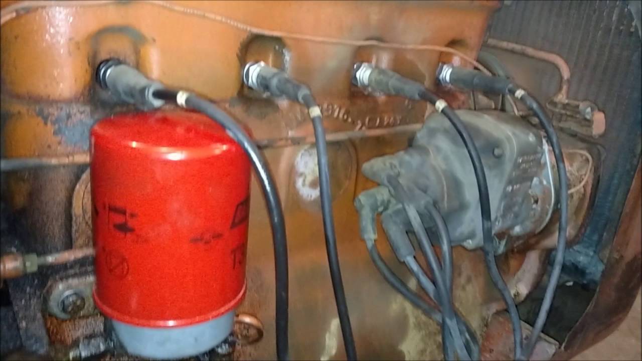 allis chalmers b tractor engine - YouTube