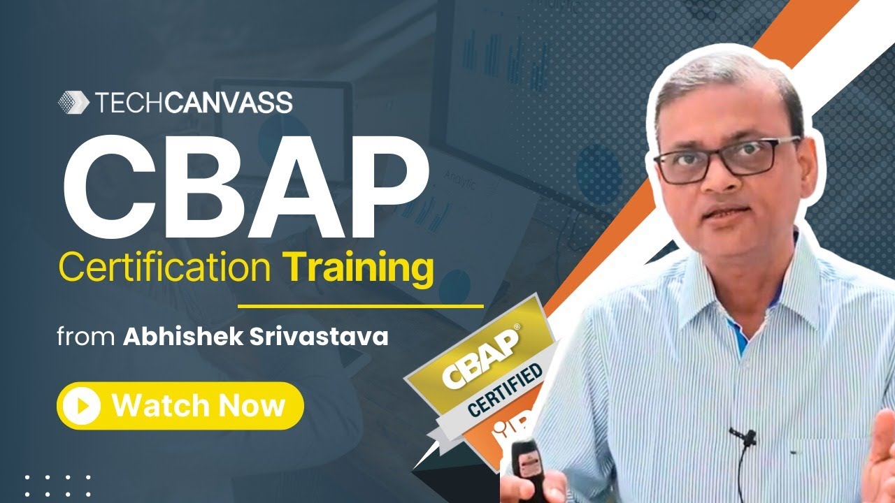 CBAP Certification Training | IIBA CBAP Course - Techcanvass - YouTube