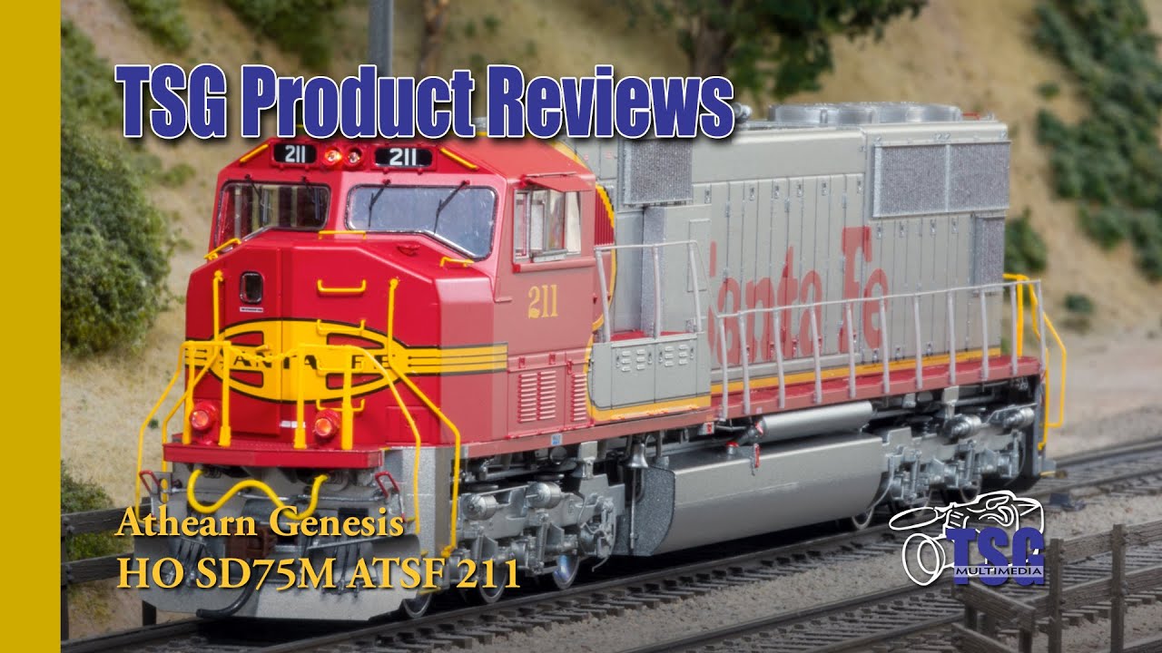 HO Scale Santa Fe Warbonnet SD75M Athearn Genesis Product Review - YouTube