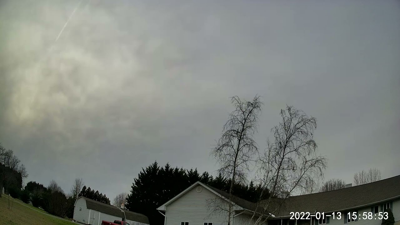 The Real Rainbow Bridge, 1-13-22, as it Ascends Back Up into the Clouds ...