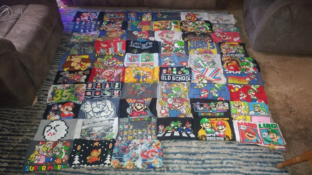 My Super Mario T Shirt Collection 2 - YouTube