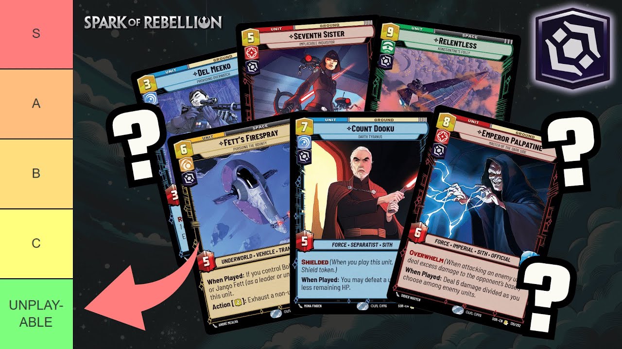 🏆 Ranking EVERY Villain Rare in Spark of Rebellion! - Star Wars ...
