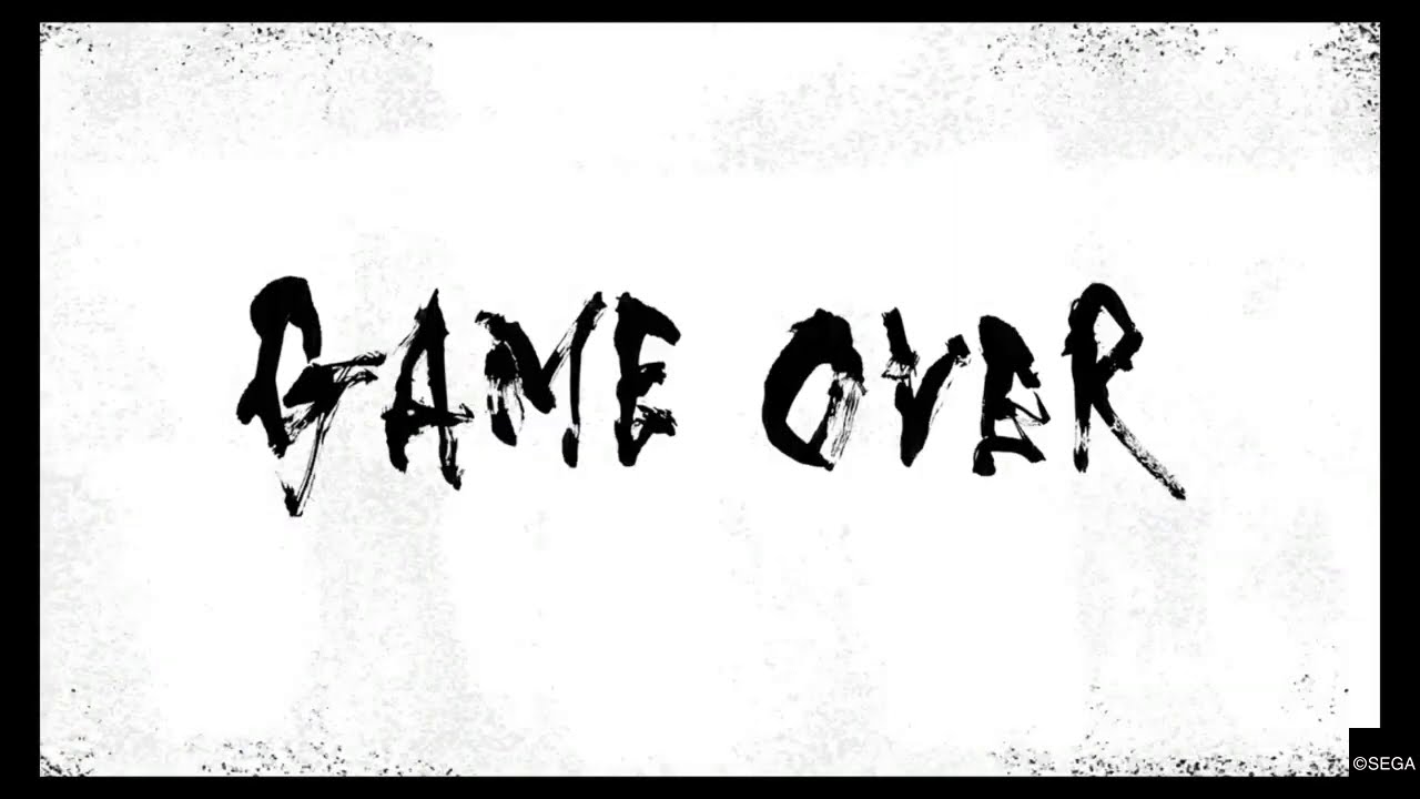 Yakuza 5 - Game Over Screen - YouTube