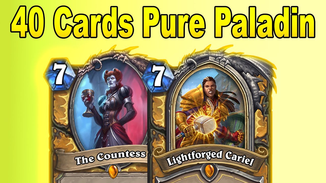 0 Mana Legendary Minions! 40 Cards Pure Paladin Is Fun! Castle Nathria ...