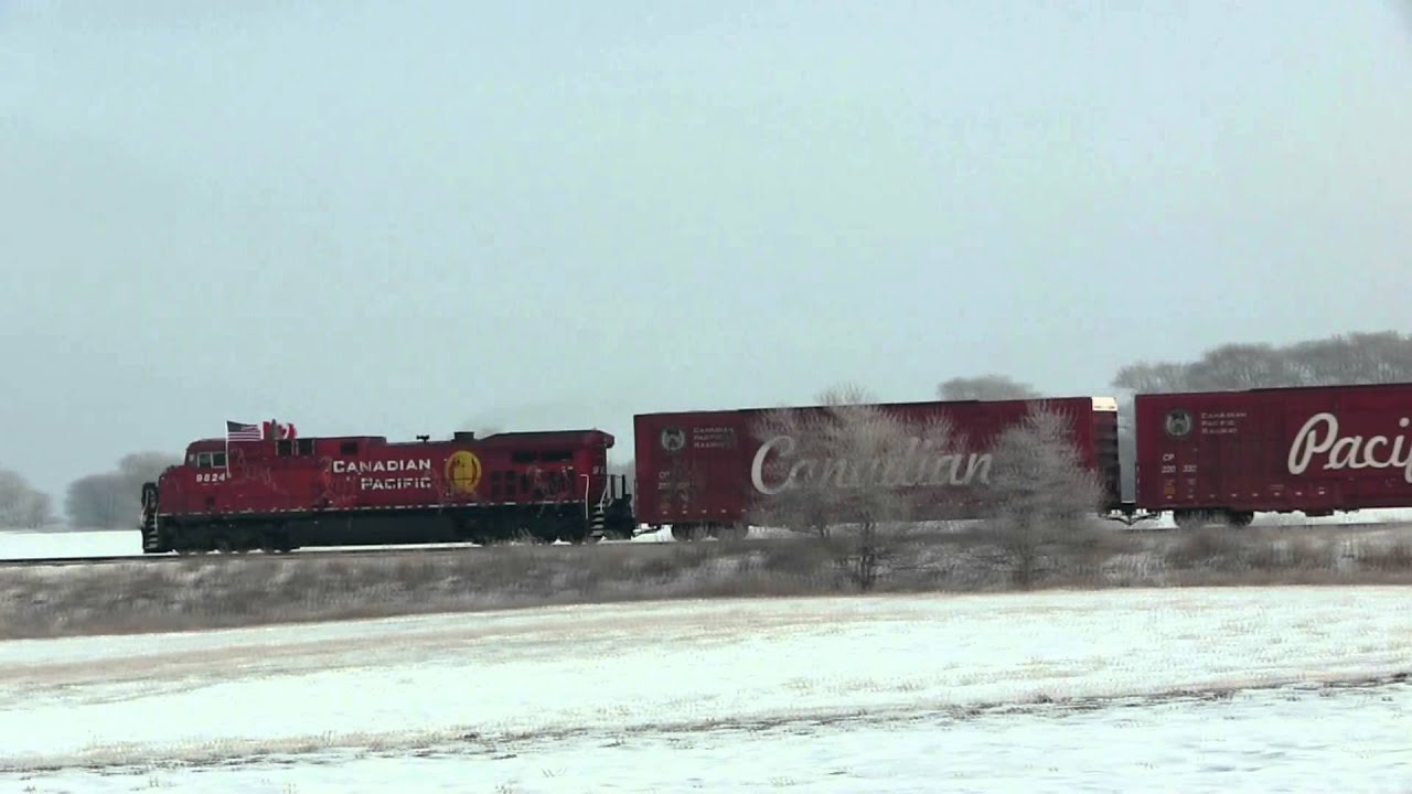 Canadian Pacific Holiday Train, Daylight Along the Detroit Lakes Sub ...