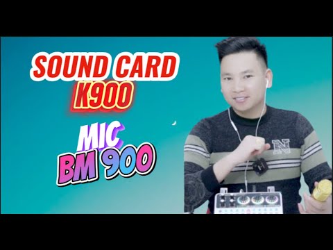 COMBO LIVE STREAM MIC BM900 - SOUND CARD K900 - YouTube