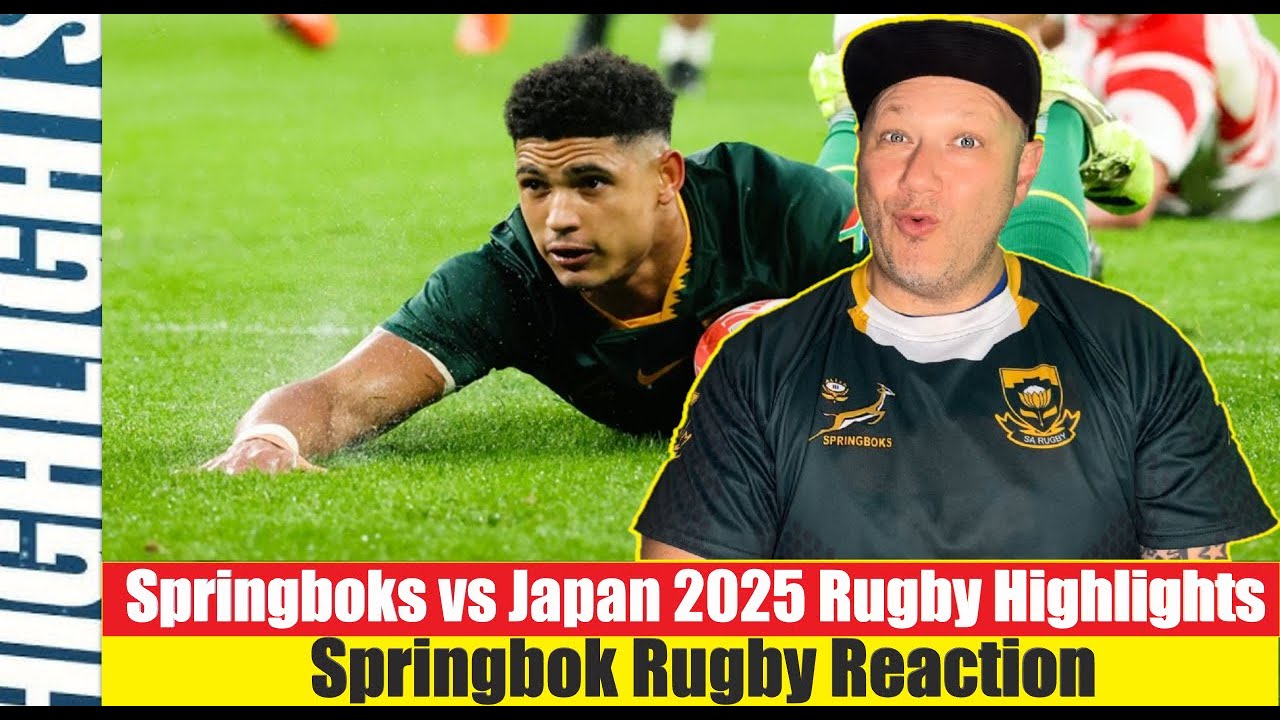 Springbok Rugby REACTION to Springboks vs Japan Highlights 2025 ...