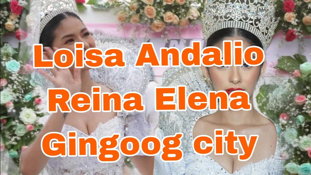 An actress dancer singer Loisa Andalio as queen Helena Flores de Mayo ...