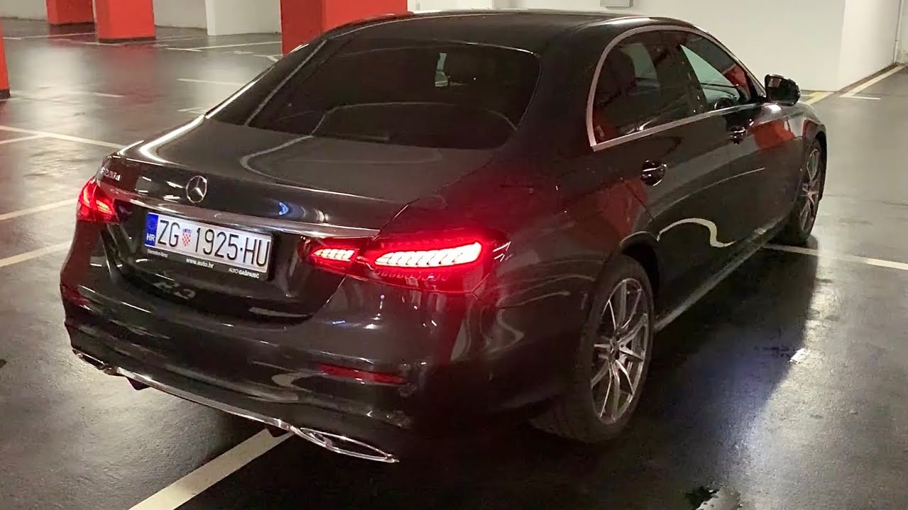 NEW Mercedes E-Class 2021 at night - CRAZY MULTIBEAM LED lights ...