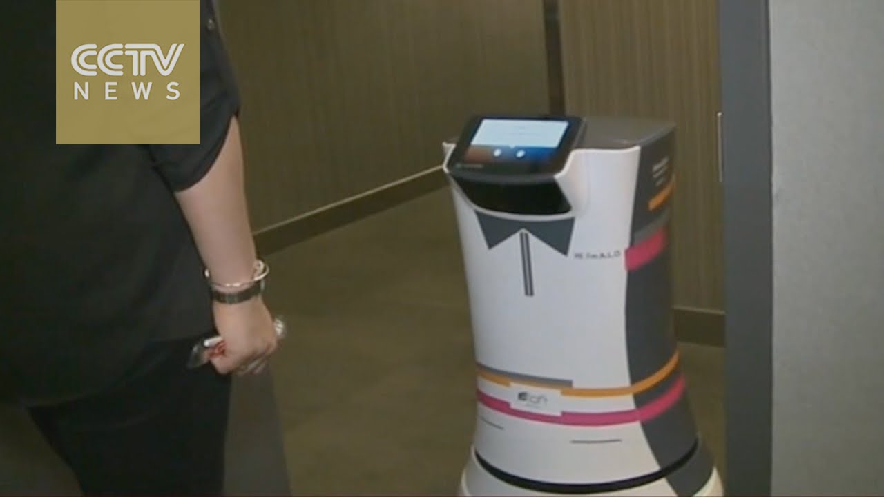 World’s first robot butler hits the service industry - YouTube
