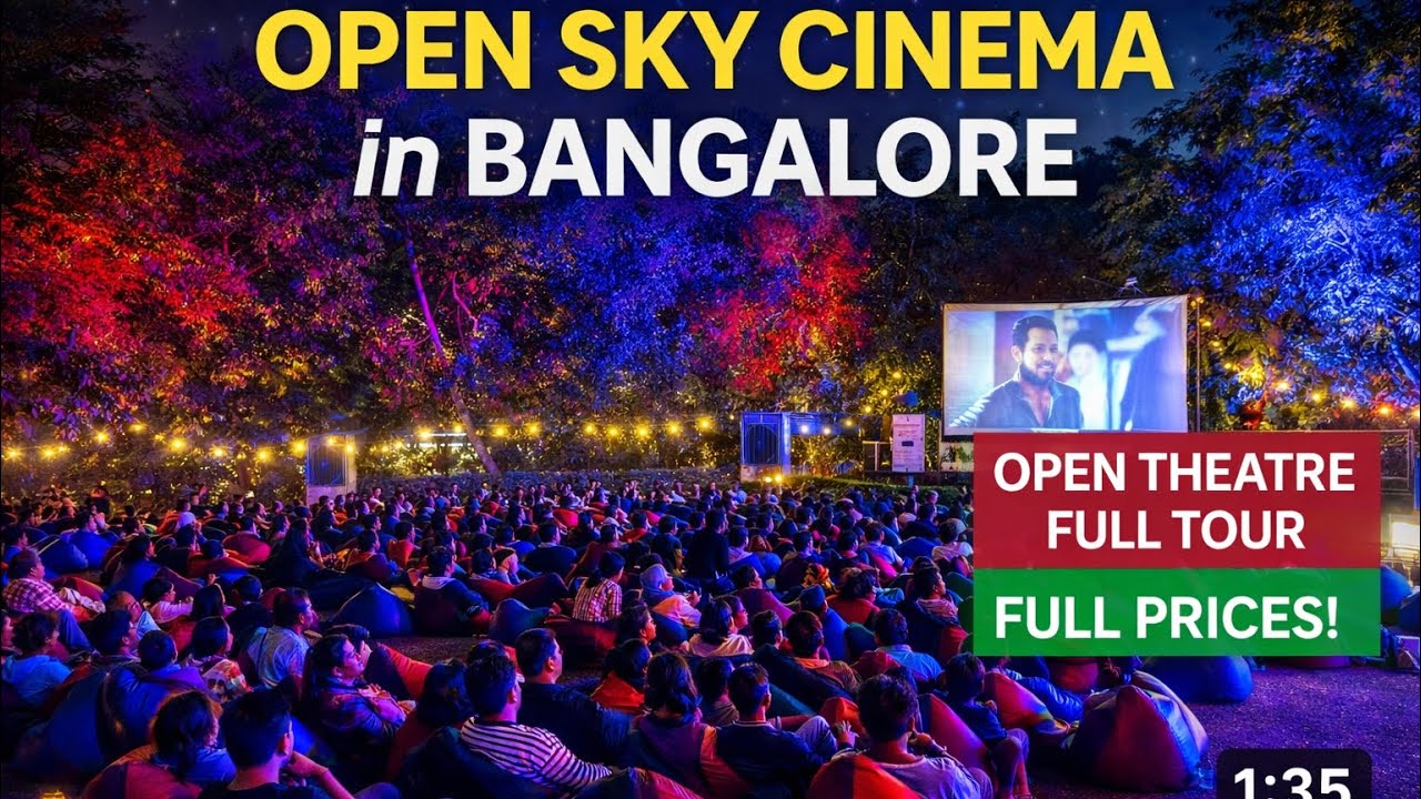 Open sky cinema in Bangalore #opensky #cinema #hightide #viral # ...
