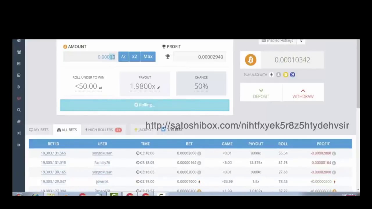 Bitsler Script 2018 working WITHDRAW PROOF link in the description - YouTube