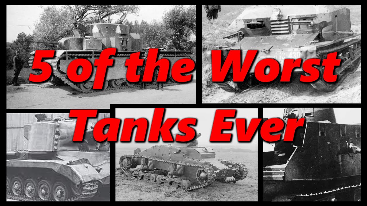 5 of the Worst Tanks Ever | History in the Dark - YouTube
