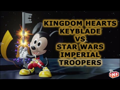 Kingdom Hearts Keyblade vs Star Wars Imperial Troopers Disney Infinity ...