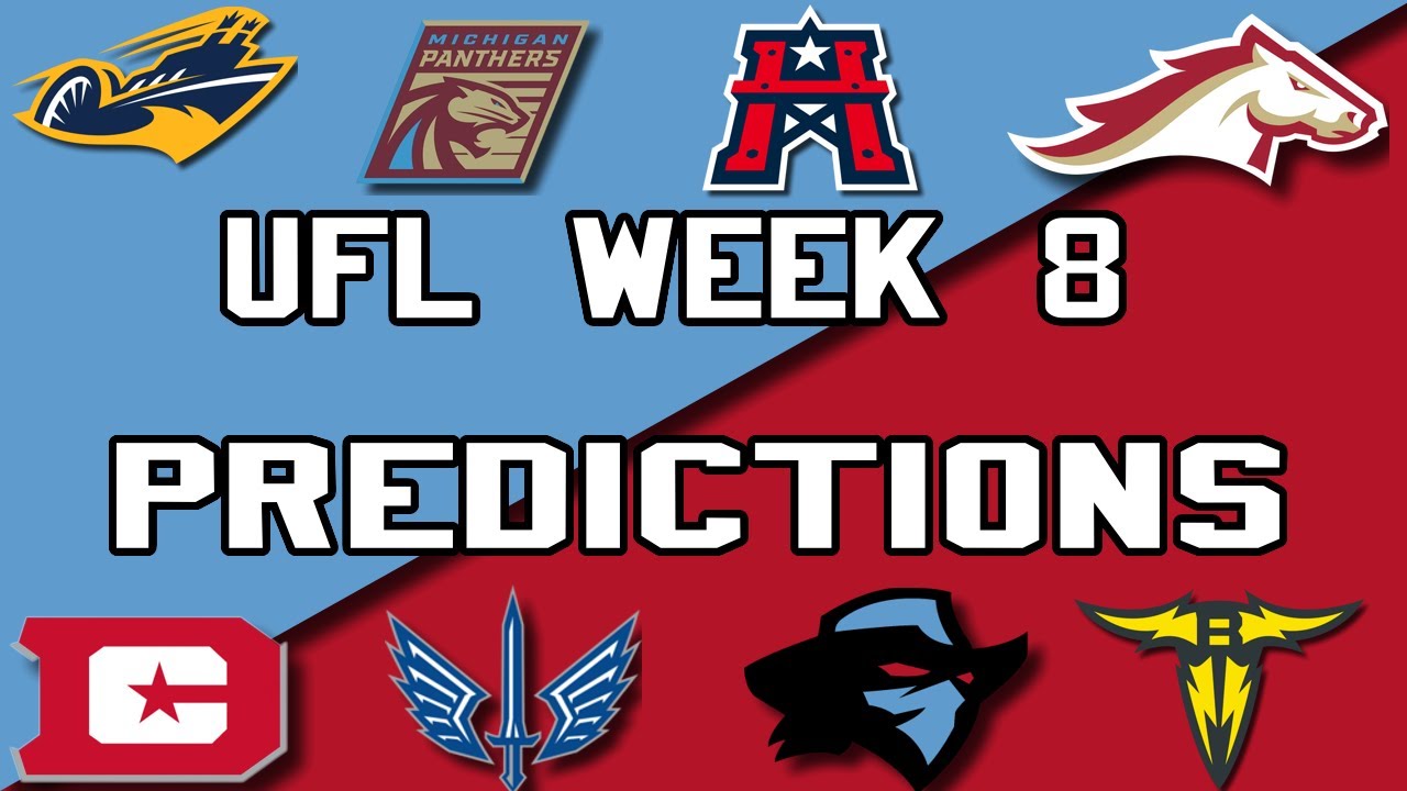 UFL Week 8 Predictions - YouTube