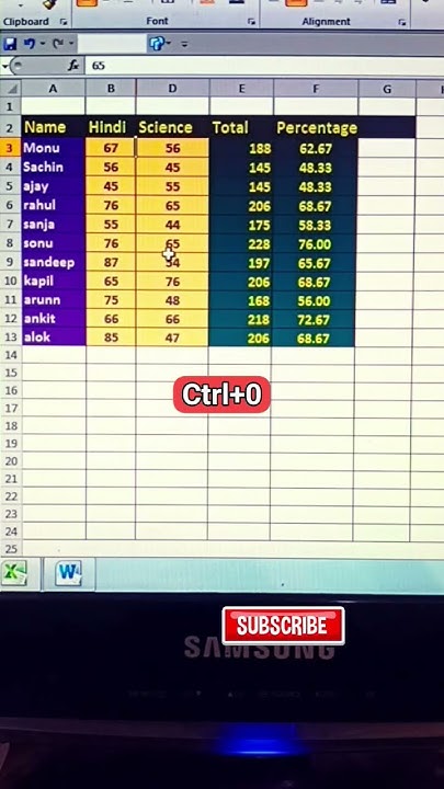 Column Hide & Unhide #excel #exceltricks #exceltips #exceltutorial #tricks #trending #shorts # ...
