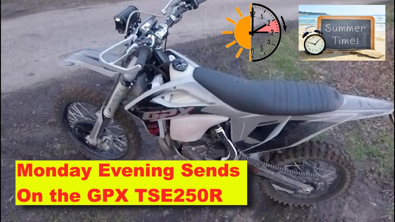Monday Evening Sends on the GPX TSE 250R - YouTube