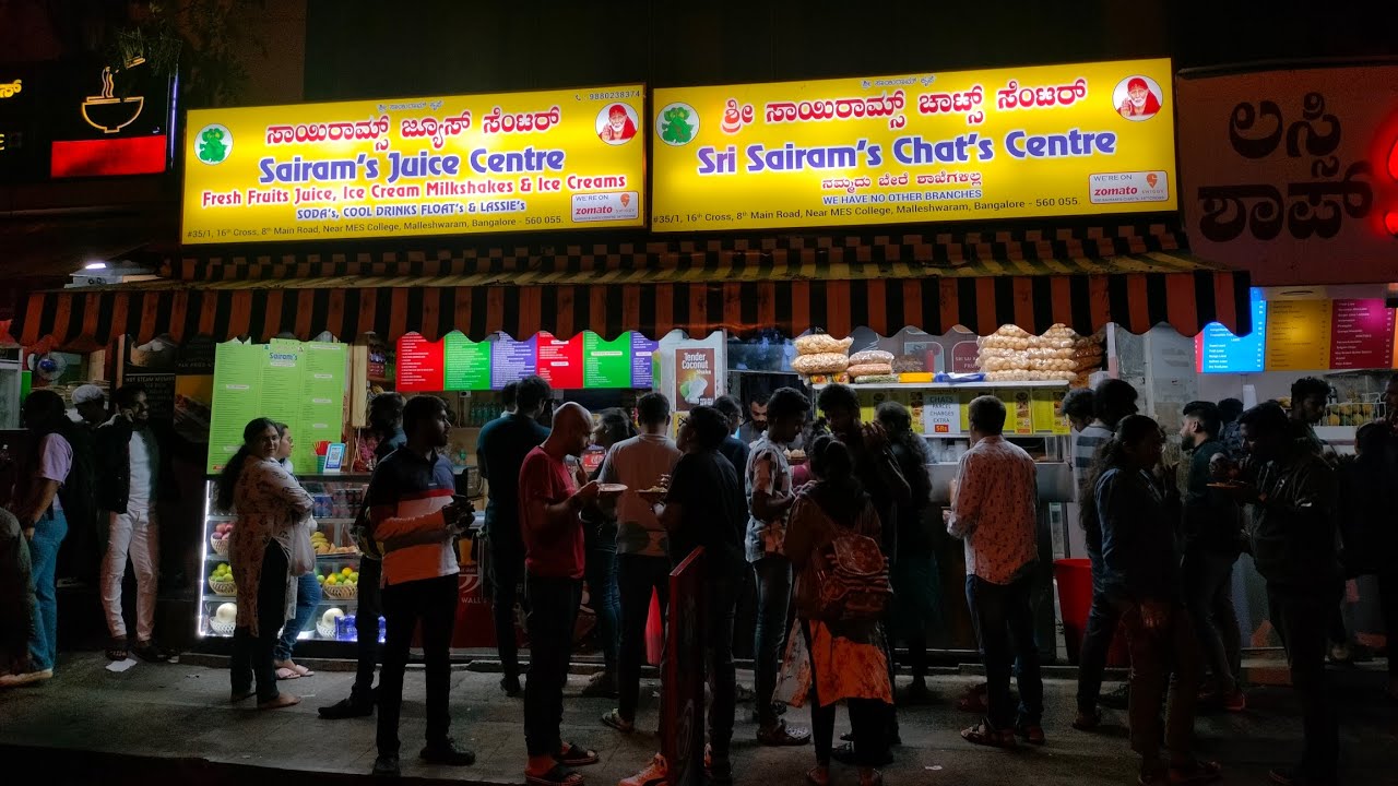 Busiest Chats shop in Malleshwaram Bengaluru | Sairam's Juice and Chat ...