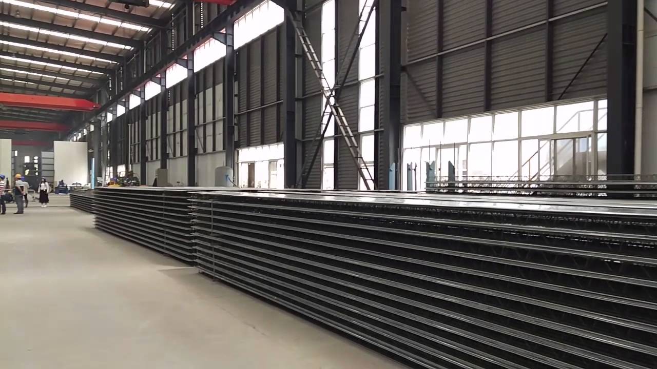 our workshop of steel bar truss deck - YouTube