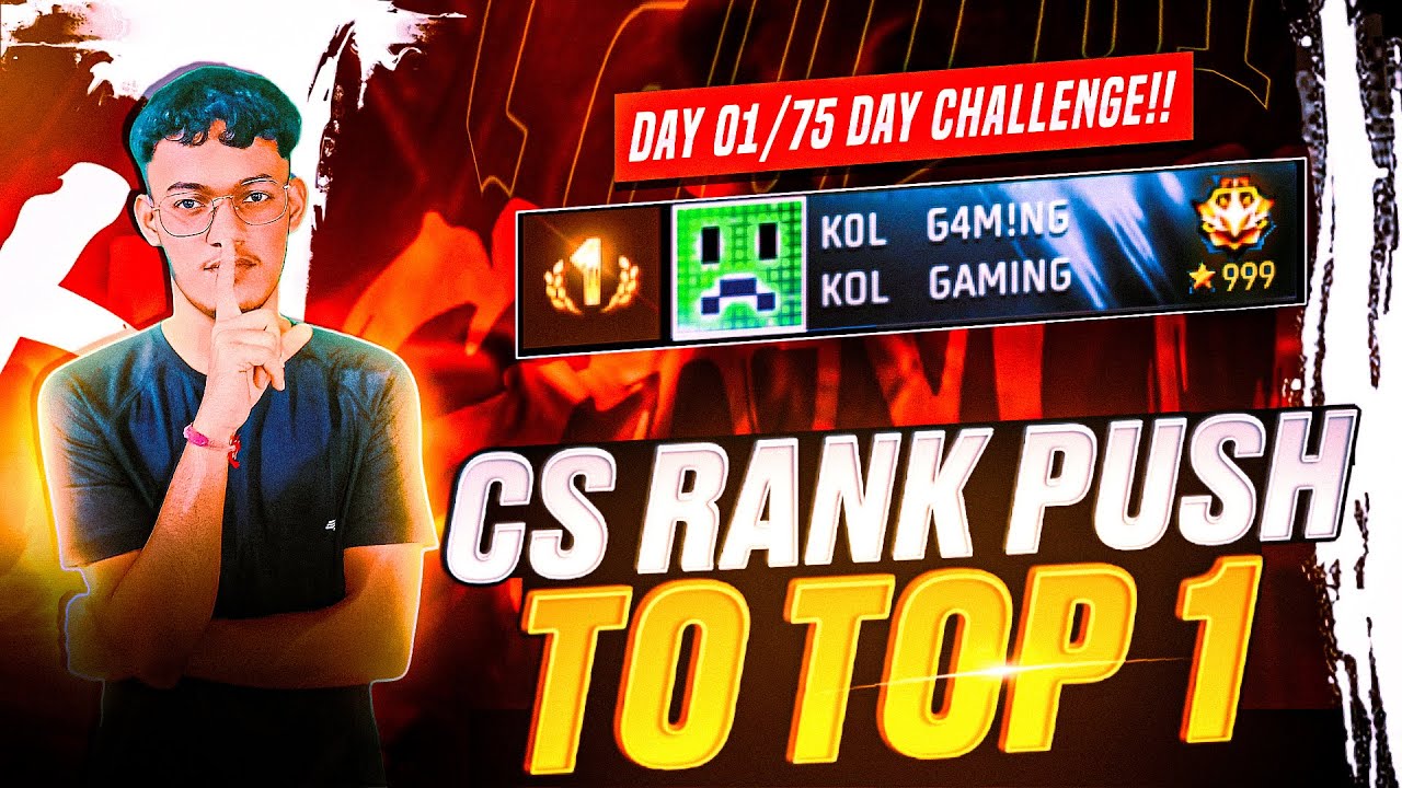 DAY 1/75 | CSR PUSH LIVE || CLASH SQUAD RANK PUSH LIVE || FF LIVE - YouTube