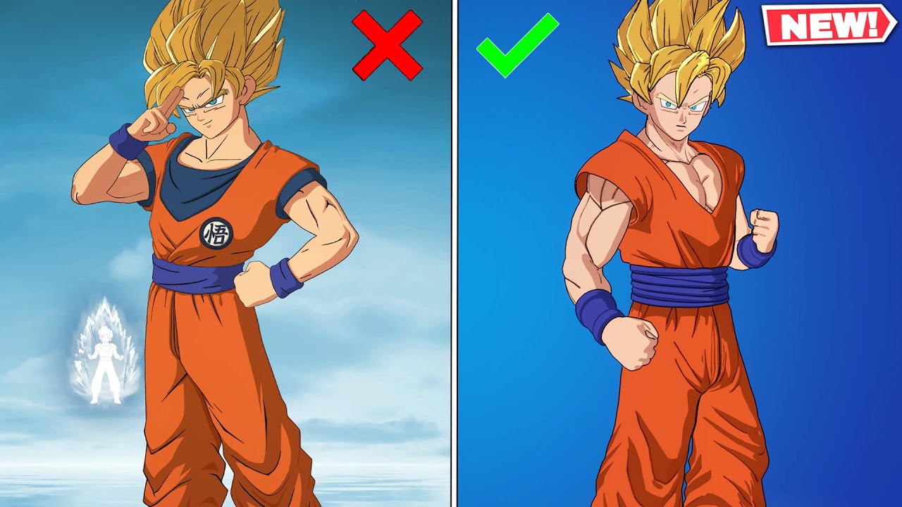 Fortnite Improved SON GOKU Showcase ! (More Realistic Concept) - YouTube