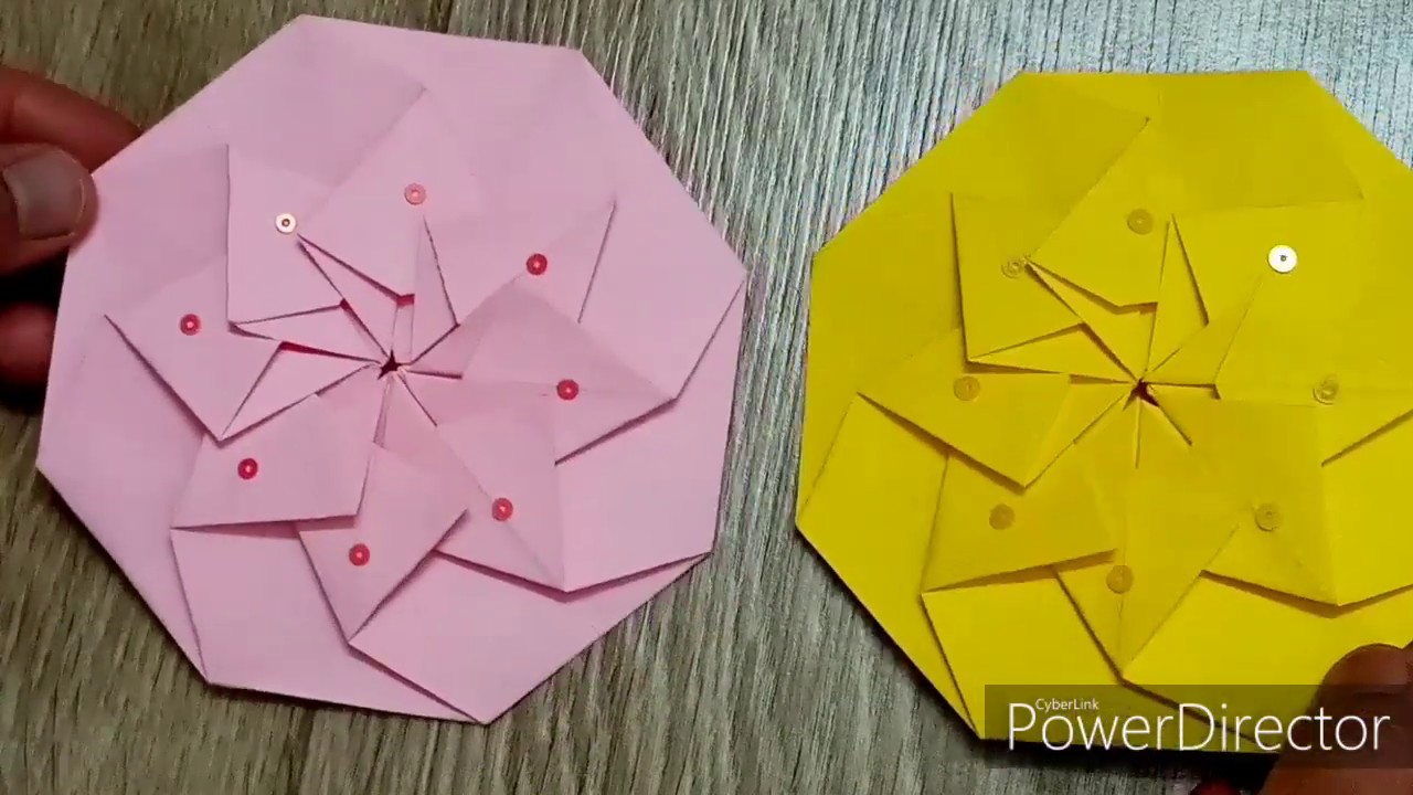 Origami Hexagon Letterfold /Origami Envelope tutorial - YouTube