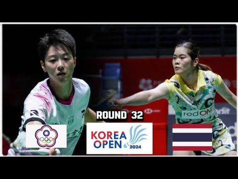 Busanan Ongbamrungphan vs Pai Yu Po | Korea Open 2024 Badminton - YouTube