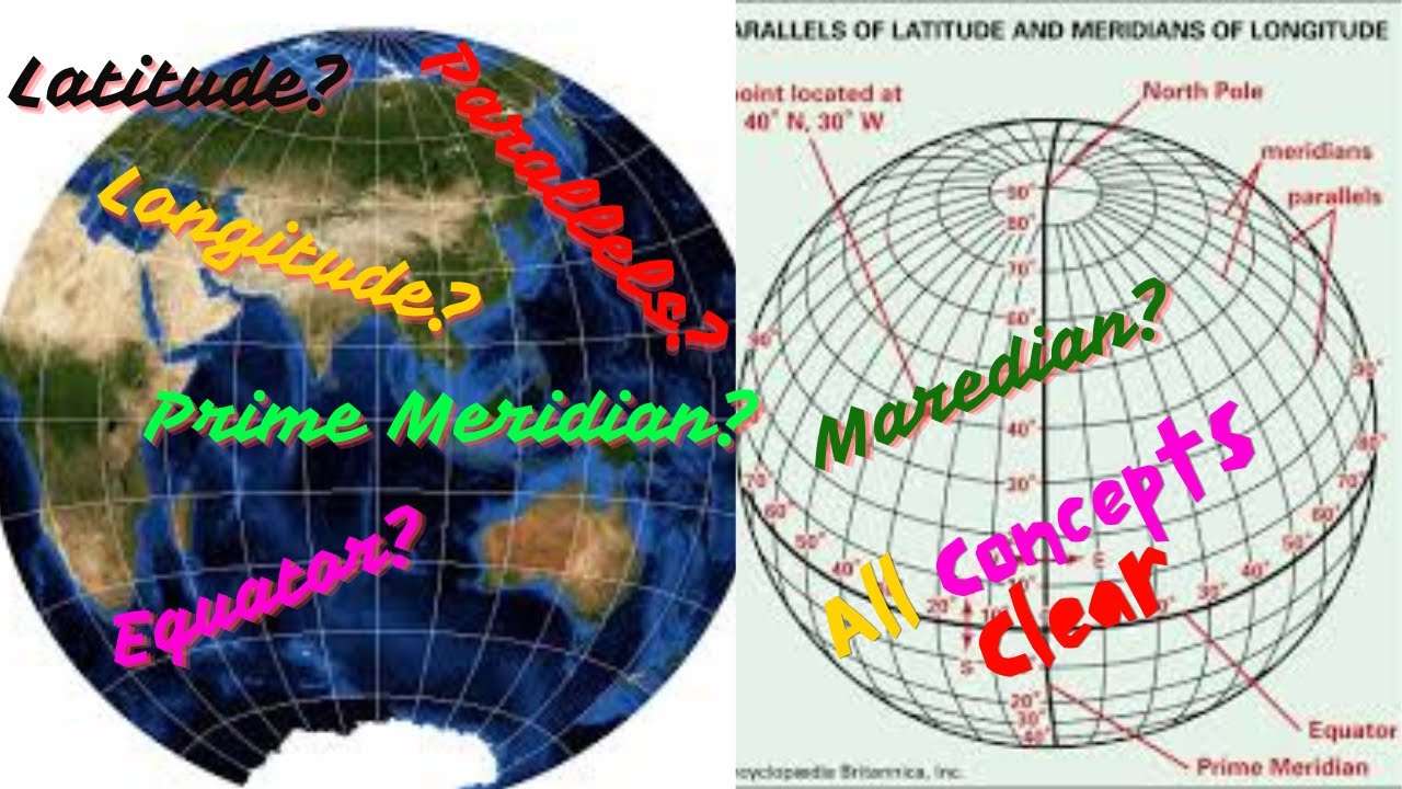 longitude | Latitude | Maredians of longitude | Parellels Of latitude ...