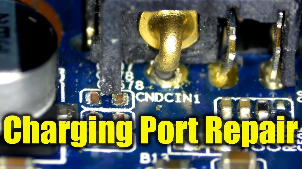 MICROSOLDERING! Gaming laptop charging port repair! WalMart Brand ...
