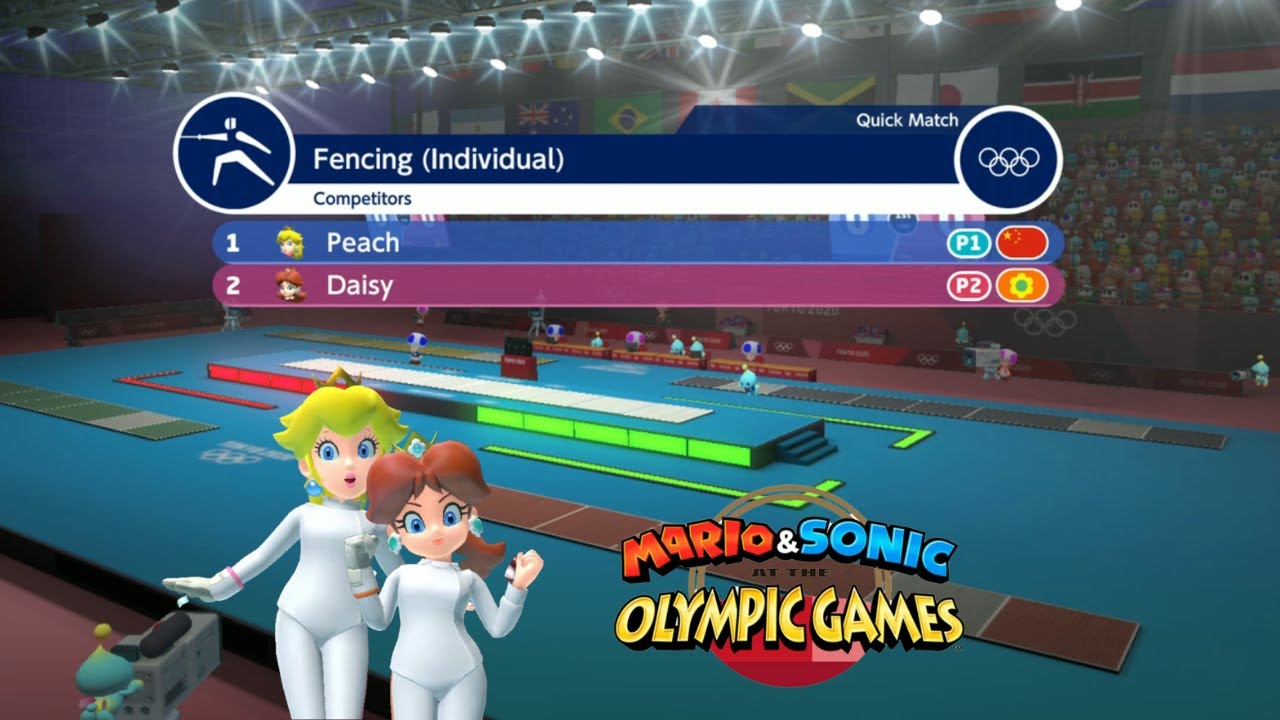 Mario & Sonic At The Olympic Games Tokyo 2020 Event Fencing Peach ...