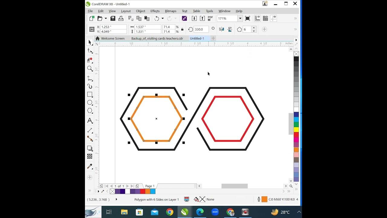 Mastering Hexagon Logo Design in CorelDRAW | Step-by-Step Tutorial - YouTube