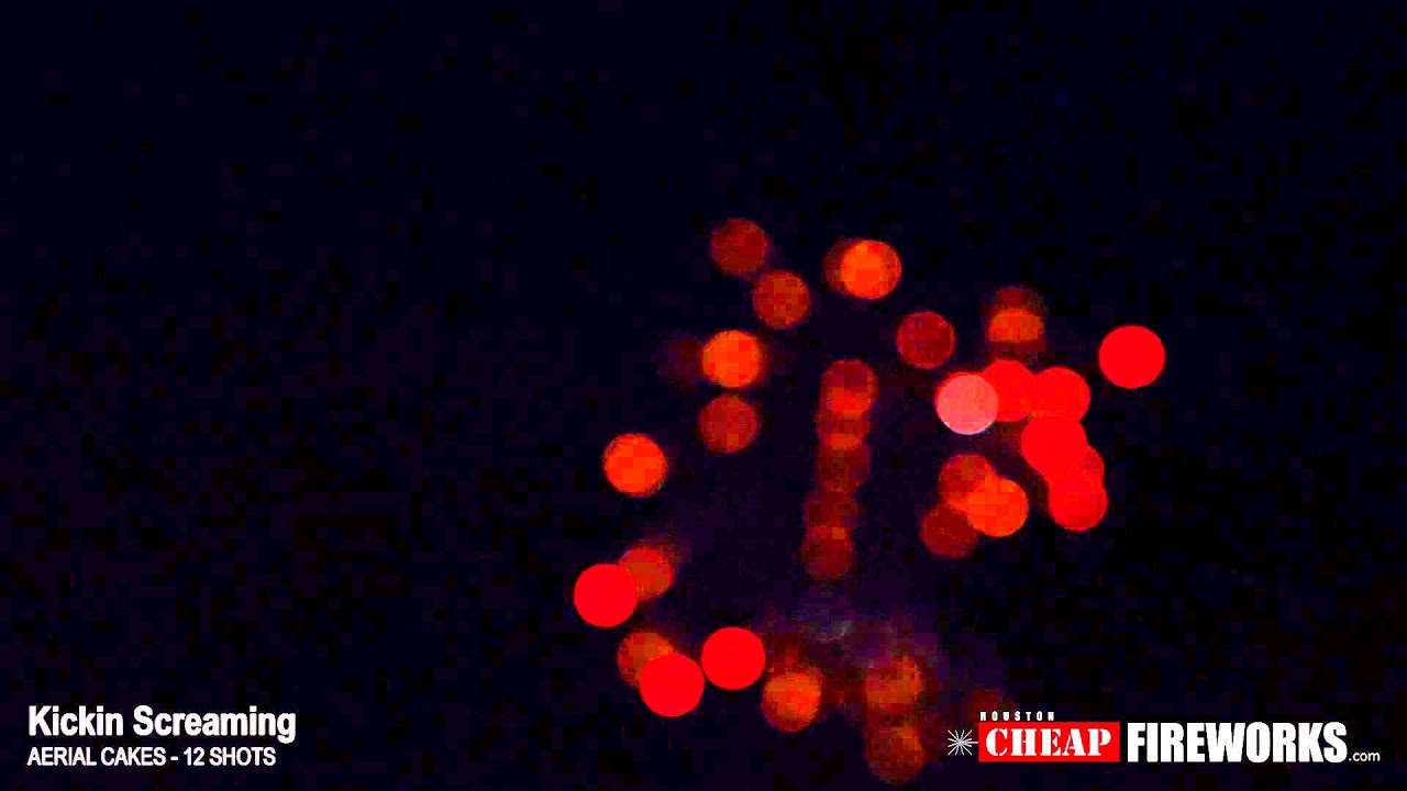 Kickin n Screamin Fireworks Multishot Cake - YouTube