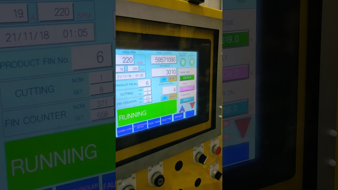 Fin press machine | Hidaka fin press - YouTube