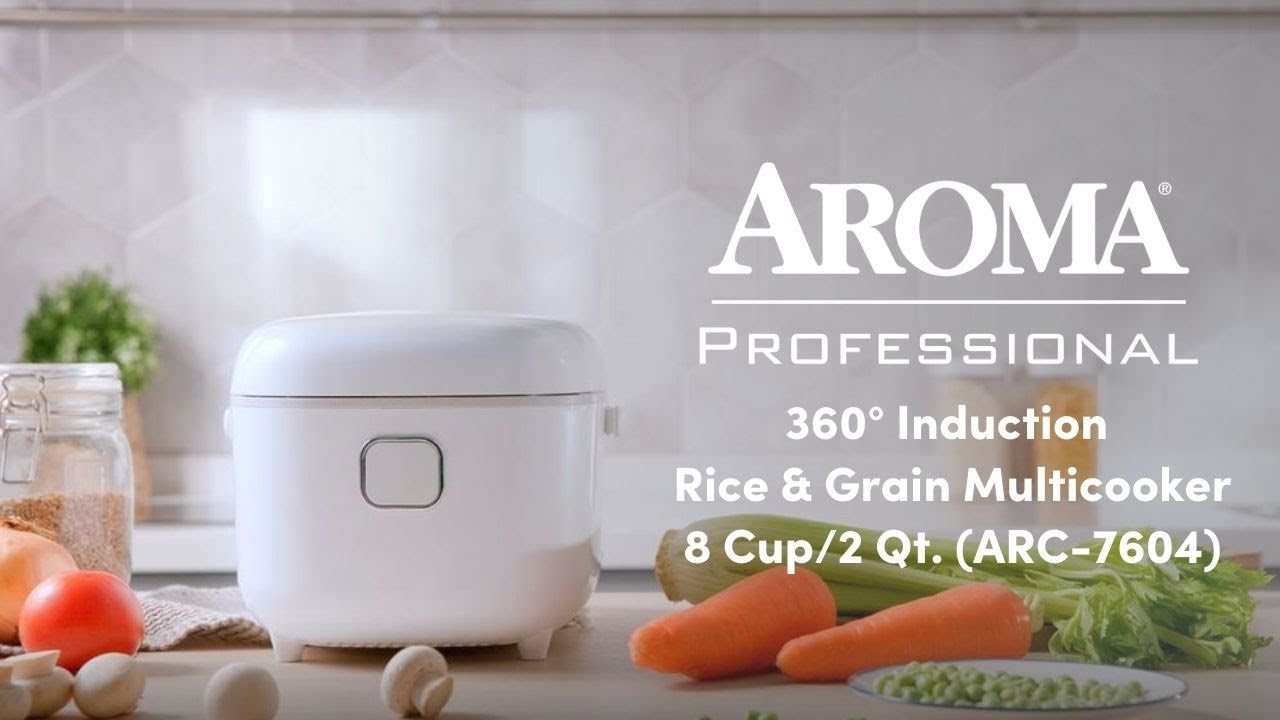 Aroma Housewares Professional 8-Cups (Cooked)/2Qt. 360 Induction Rice ...