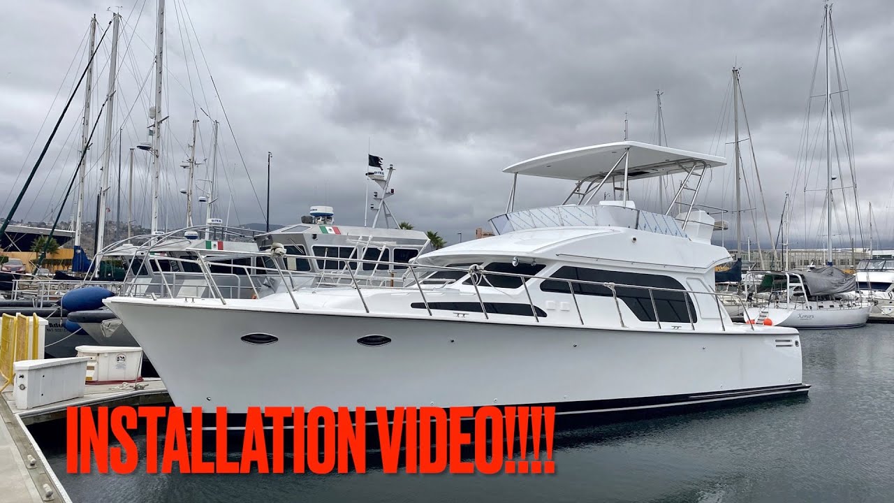 INSTALLATION VIDEO!!!! Installing the bow pulpit and swim step on a ...