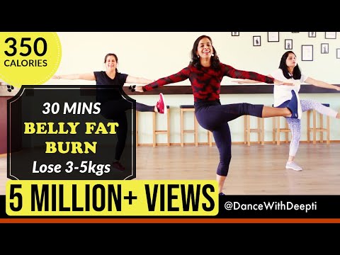 DWD#80 | 30mins DAILY FLAT BELLY Workout  - Beginner Bollywood | Lose weight 3-5kgs #dancewithdeepti
