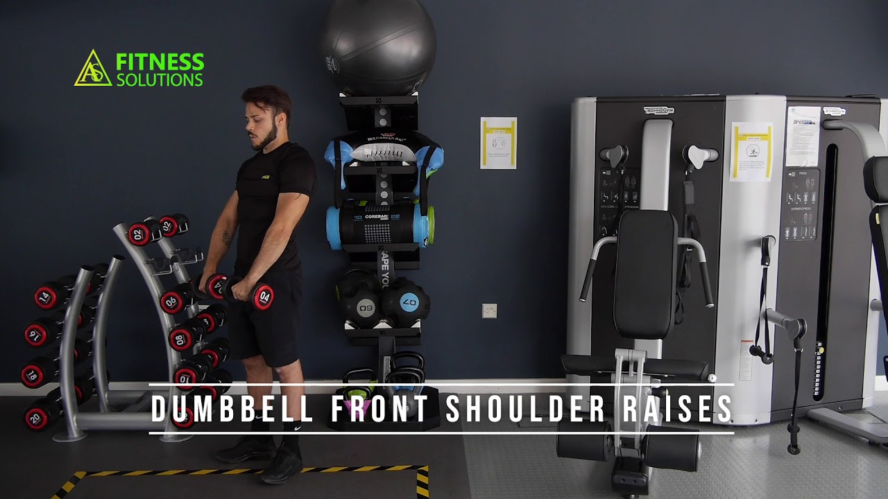 DUMBBELL FRONT SHOULDER RAISES - YouTube