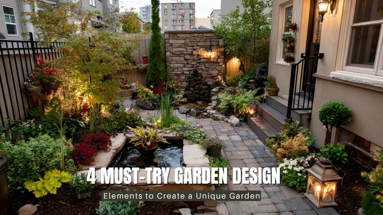 4 Must Try Garden Design Elements to Create a Unique Garden - YouTube