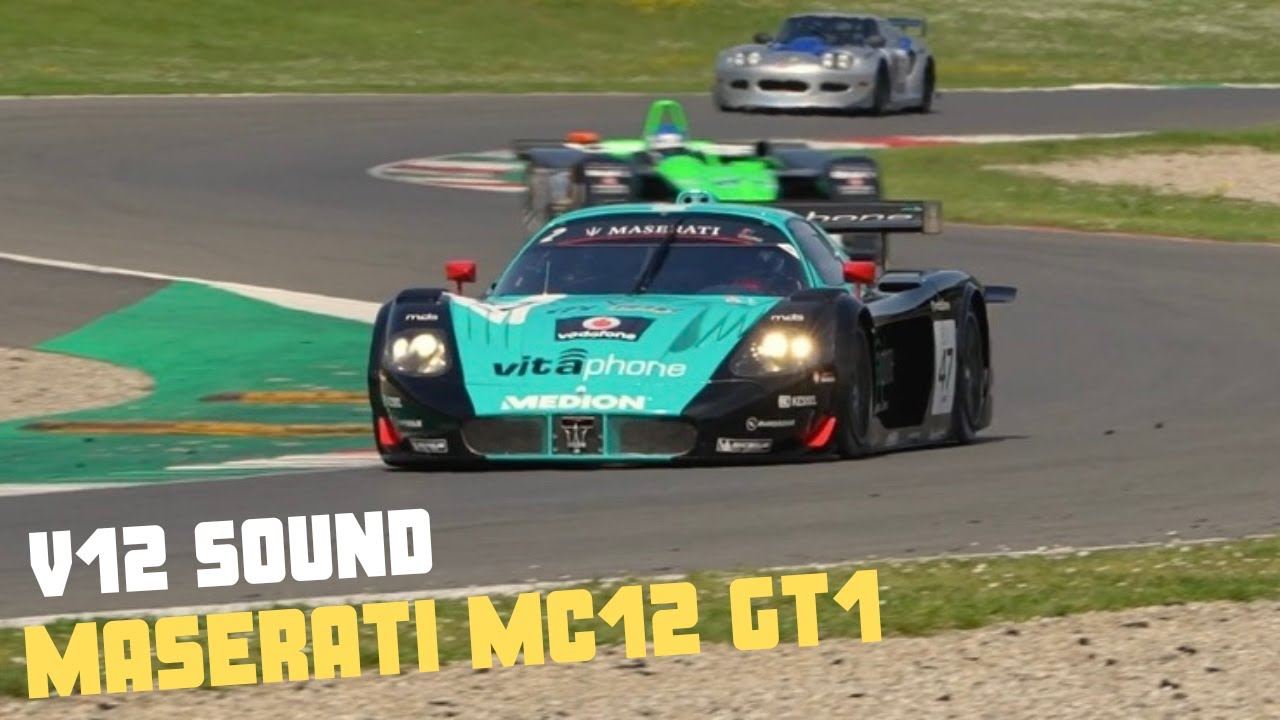 3x BEAUTIFUL Maserati MC12 GT1 at Mugello / Warm Up + Racing / Pure V12 ...