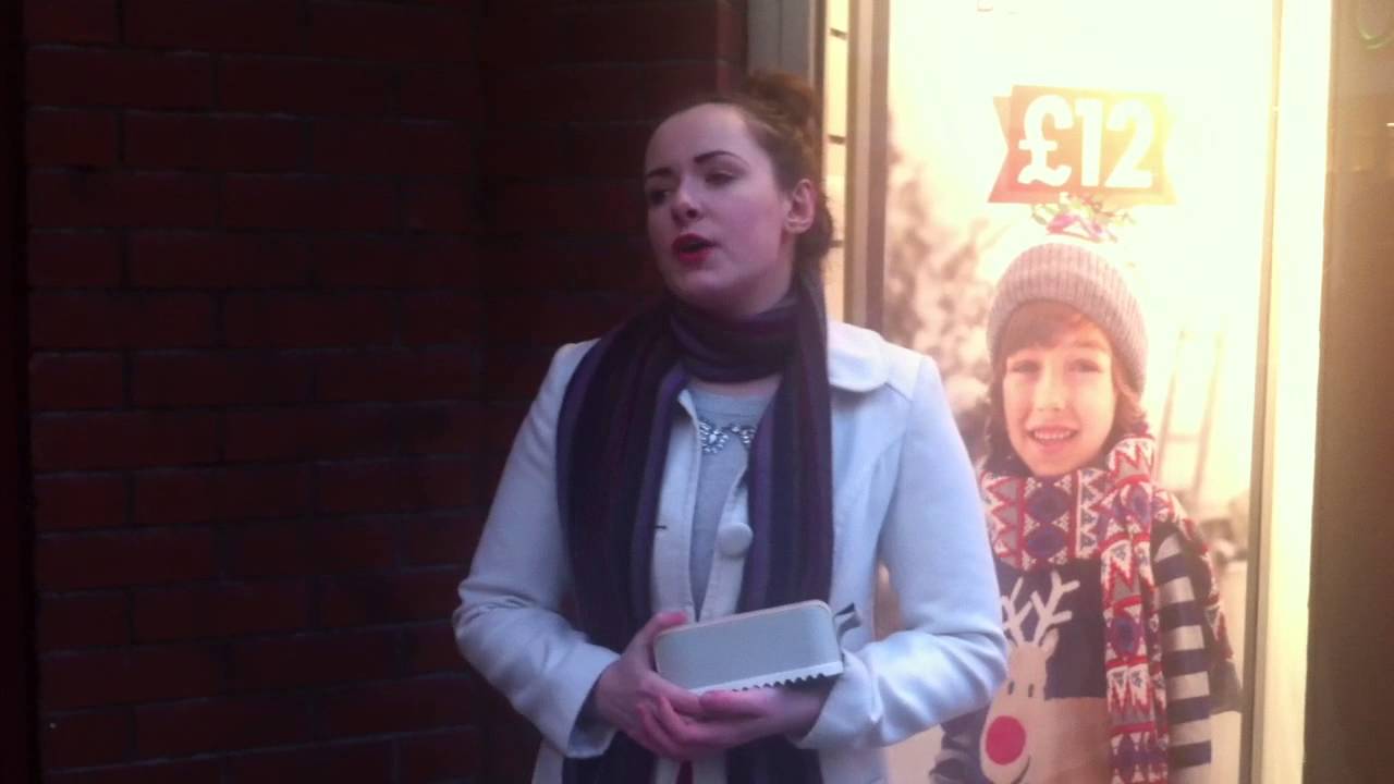 Belfast Buskers: Orla McCormack performs Silent Night - YouTube