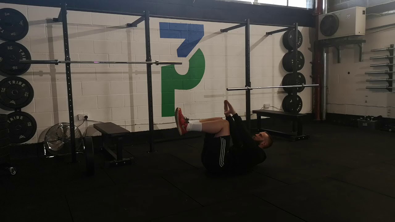 Feet Elevated Crunches - YouTube